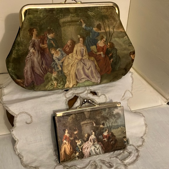 Vintage | Bags | Vintage Silk Coin Purses Made In Italy Kiss Lock ...
